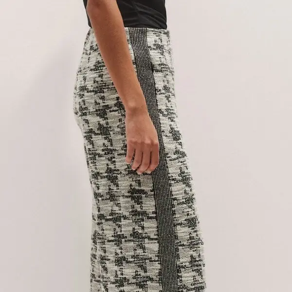 ME+EM Travel Tweed Wide-leg Trousers