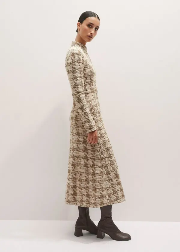 ME+EM Travel Tweed Midi Dress