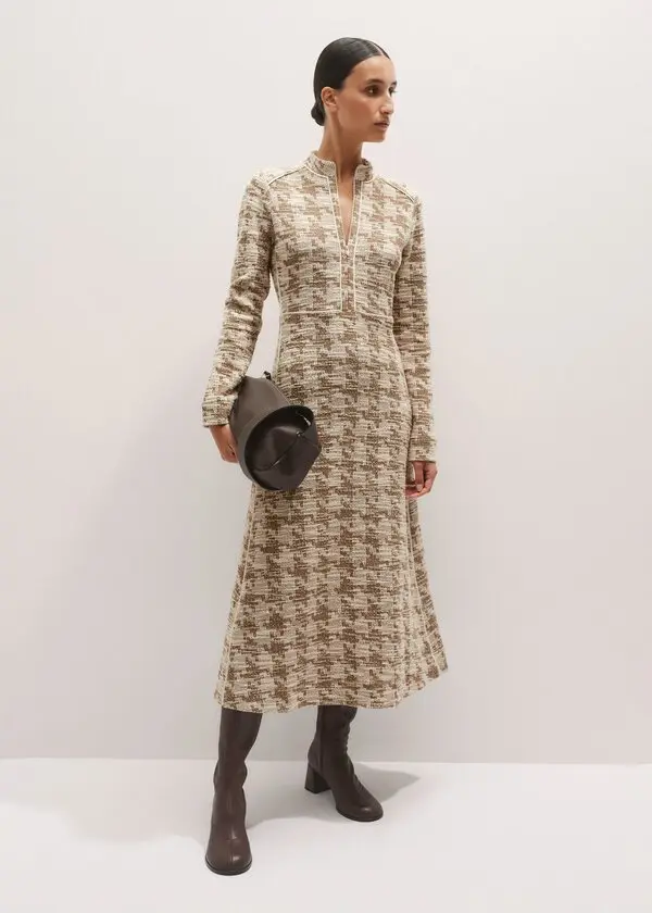 ME+EM Travel Tweed Midi Dress