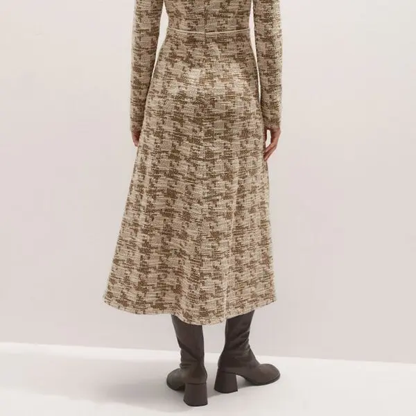 ME+EM Travel Tweed Midi Dress