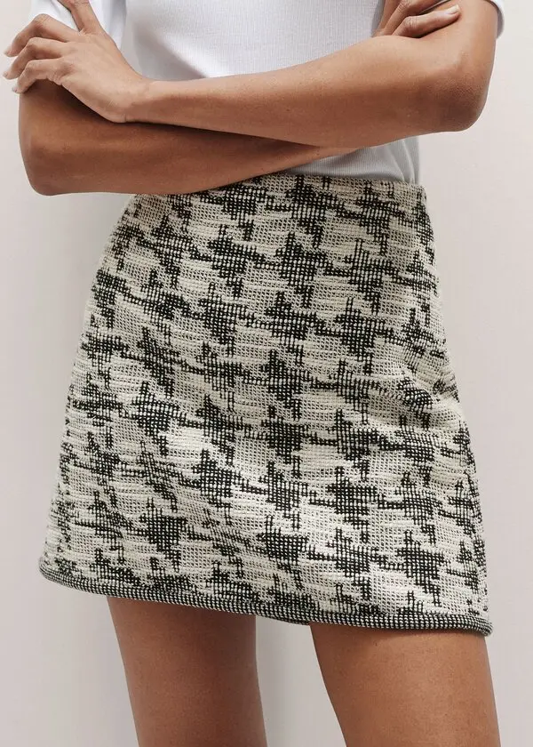 ME+EM Travel Tweed Mini Skirt