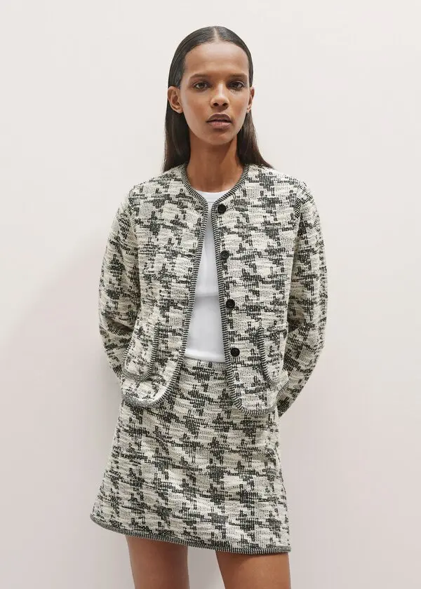 ME+EM Travel Tweed Mini Skirt