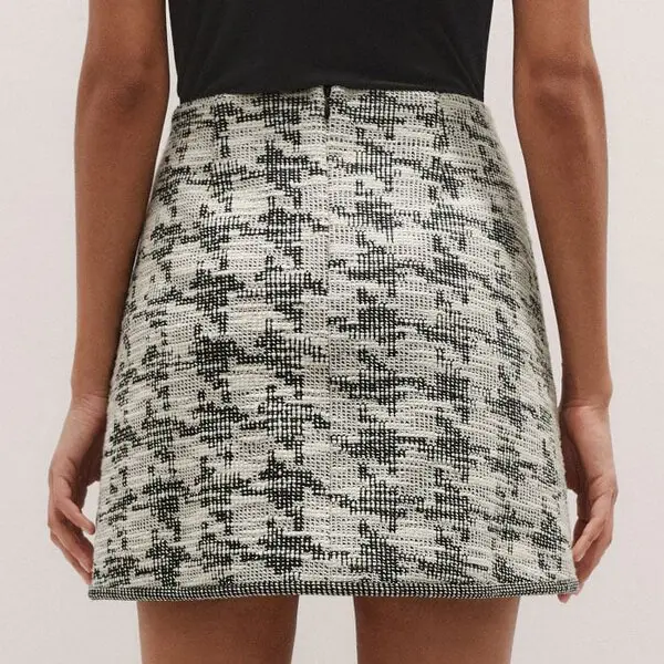 ME+EM Travel Tweed Mini Skirt