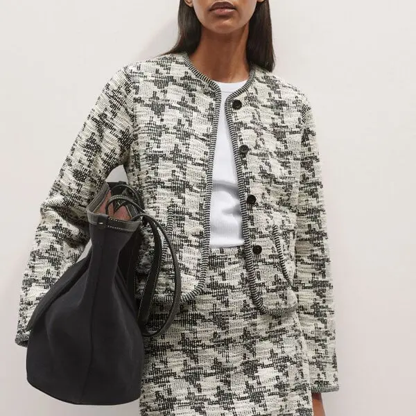 ME+EM Travel Tweed Mini Skirt