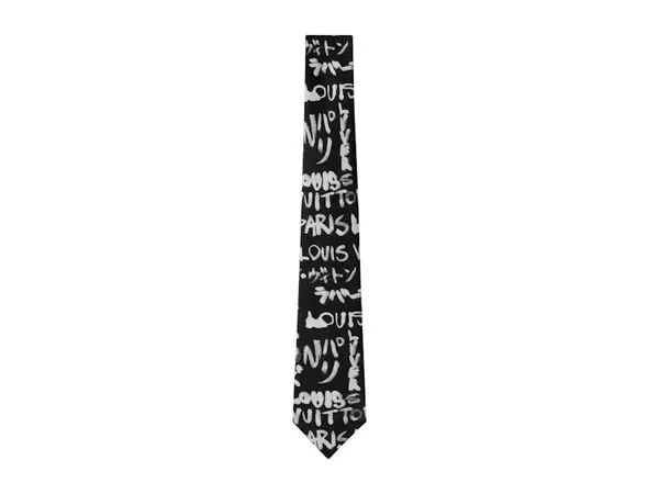 LOUIS VUITTON X Nigo Scribble Tie - Black