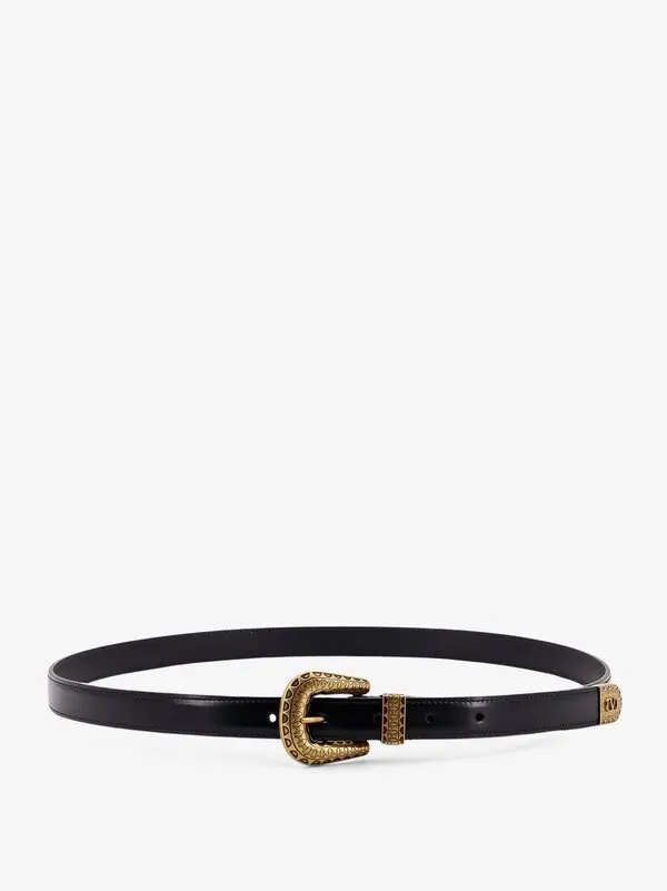 Valentino Garavani Leather Belt - Black