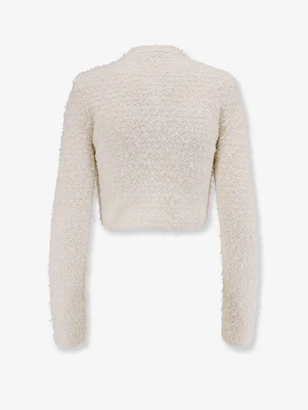 SELF-PORTRAIT Cotton-blend Cardigan With Rhinestones