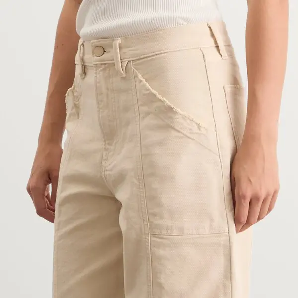 Good American Cropped Barrel Pants