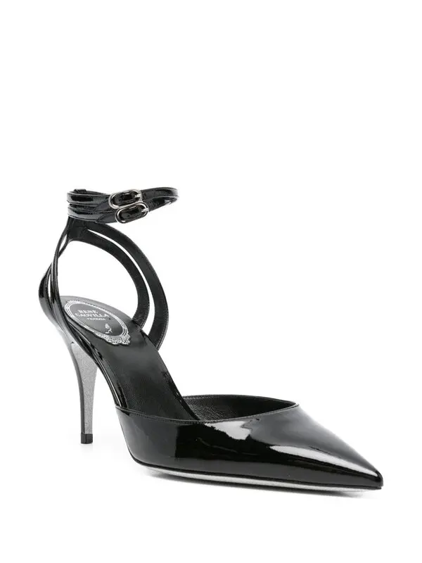 Rene Caovilla 85mm Ankle-strap Pointed-toe Pumps