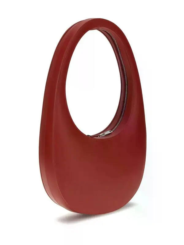 Coperni Oval-frame Zip Shoulder Bag - Red