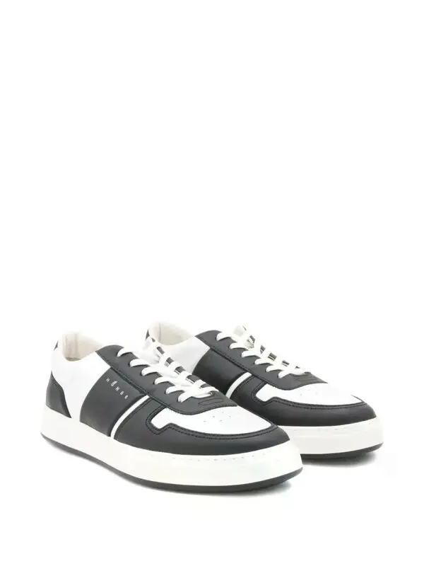 Hogan Leather Panelled Sneakers - White