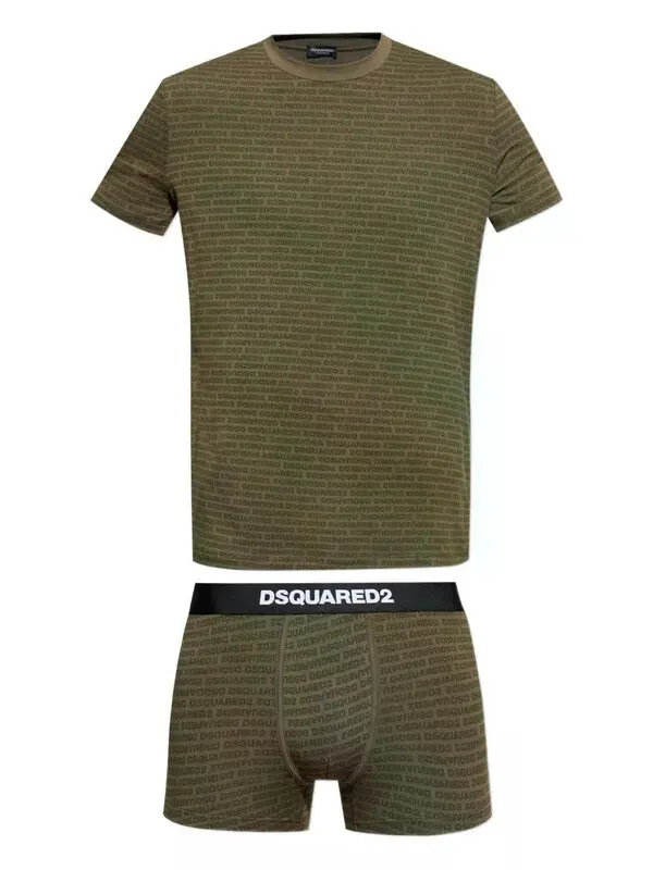 Dsquared2 Logo-print Cotton Two-piece Set