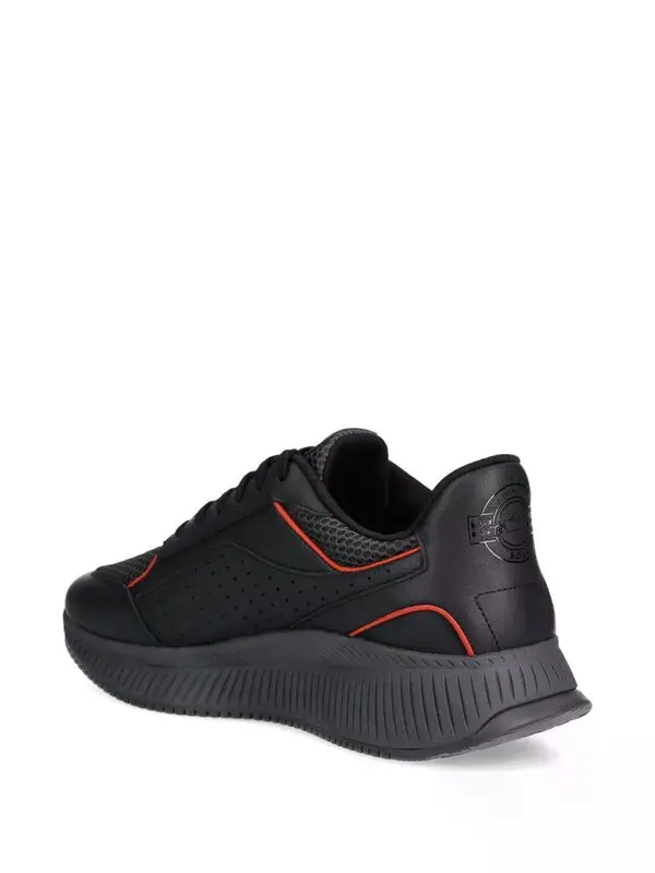 BOSS X Porsche Ttnm Evo Perforated Leather Sneakers - Grey