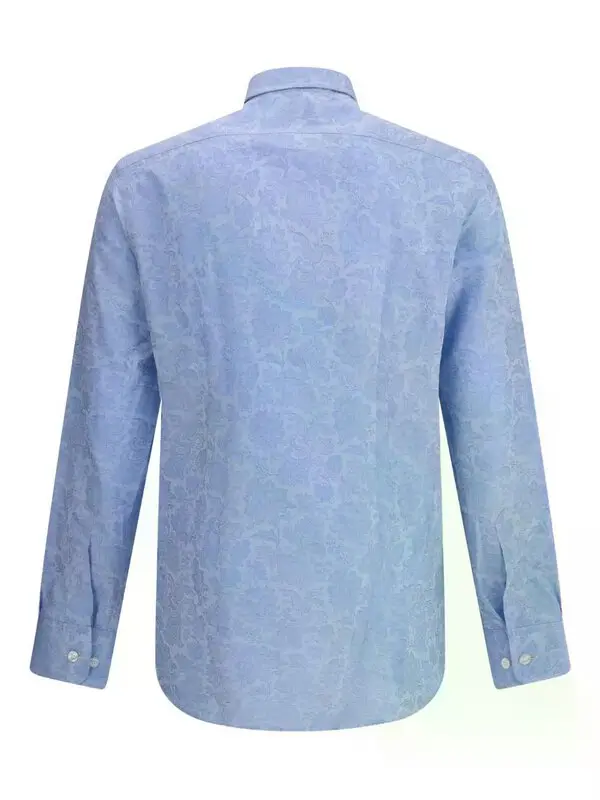 Etro Paisley-print Cotton Shirt - Blue