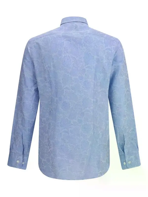 Etro Paisley-print Cotton Shirt - Blue