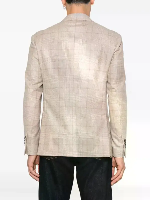 LARDINI Checked Two-button Jacket
