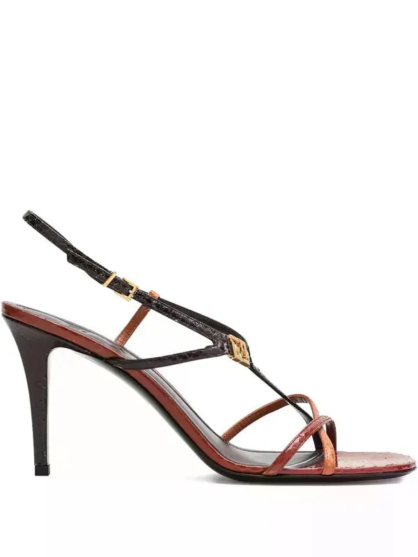 Fendi 85mm Leather Heeled Sandals