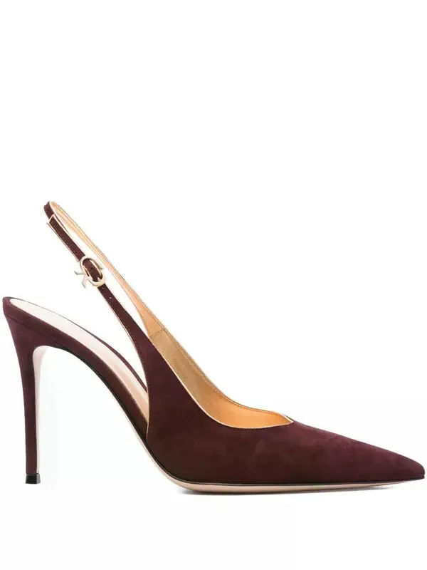 GIANVITO ROSSI 95mm Sling Suede Pumps