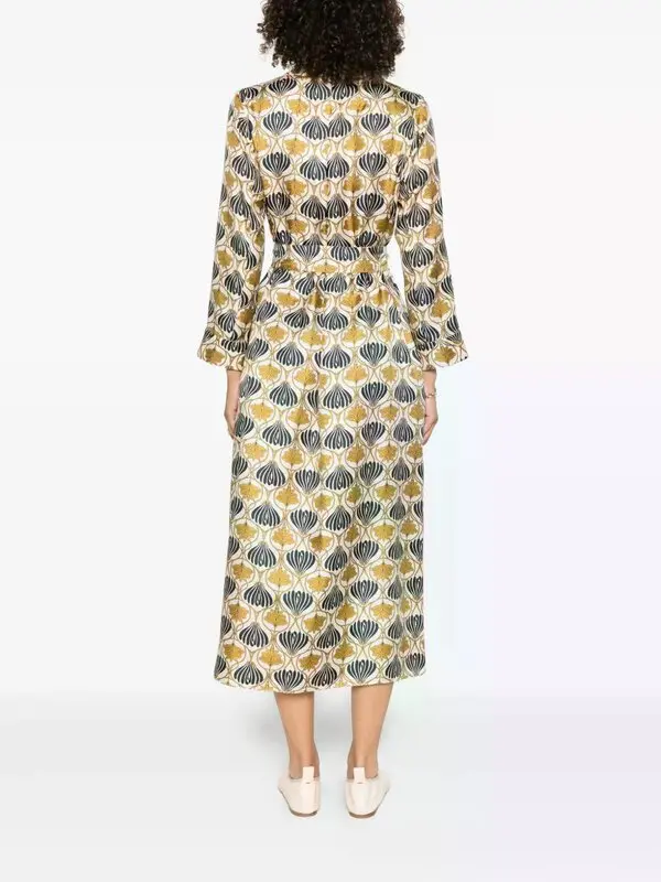 Max Mara Belted Silk Dress