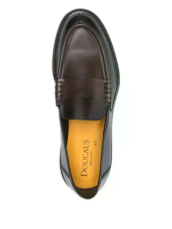 DOUCAL'S Penny Leather Loafers