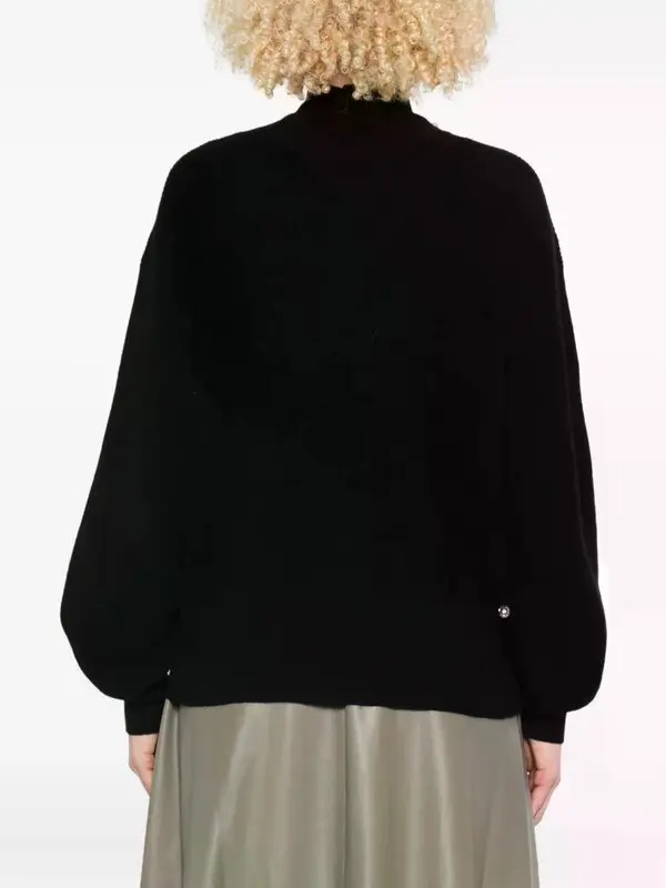 Liu Jo Pearl-embellished Sweater - Black