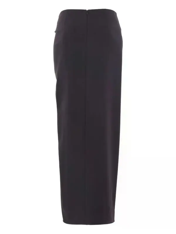 Federica Tosi Knotted Midi Skirt - Black