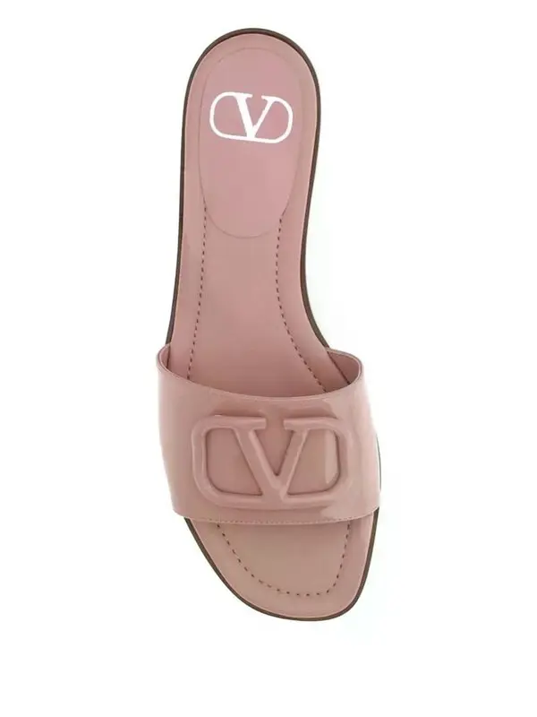 Valentino Garavani Vlogo Signature Flat Sandals - Pink