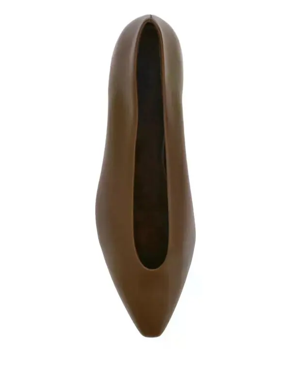 Loro Piana Pointed-toe Ballet Flats - Brown