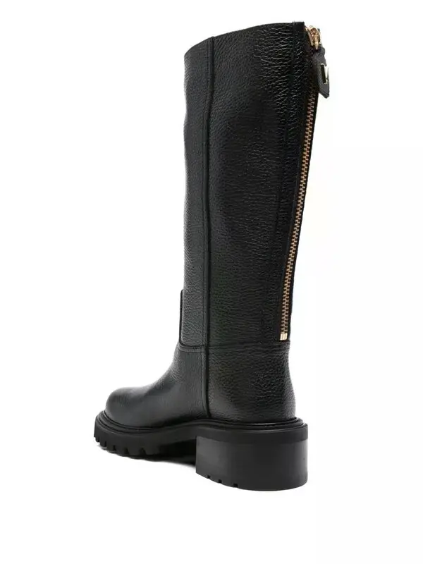 VIA ROMA 15 Leather Zip-detail Boots