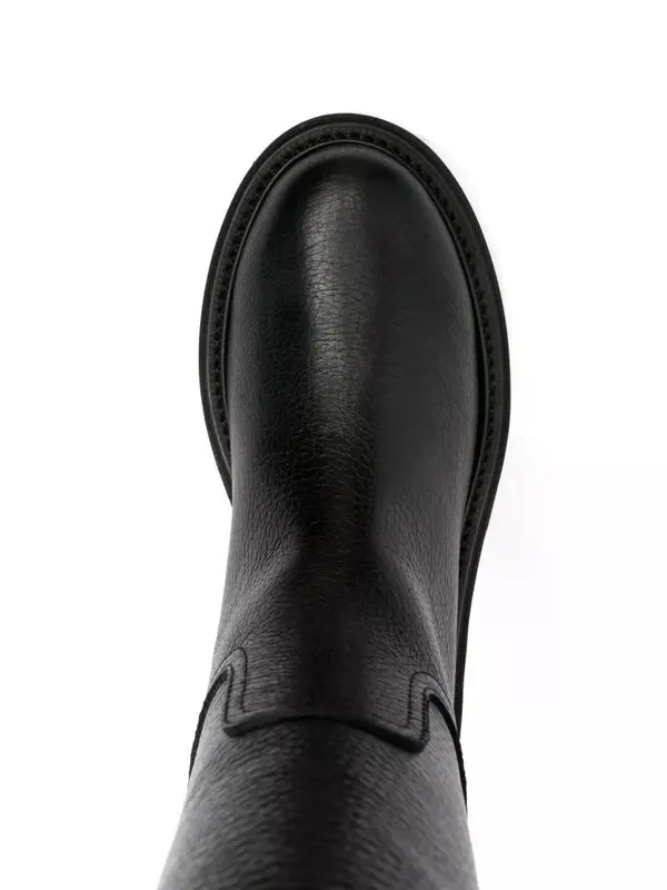 VIA ROMA 15 Leather Zip-detail Boots