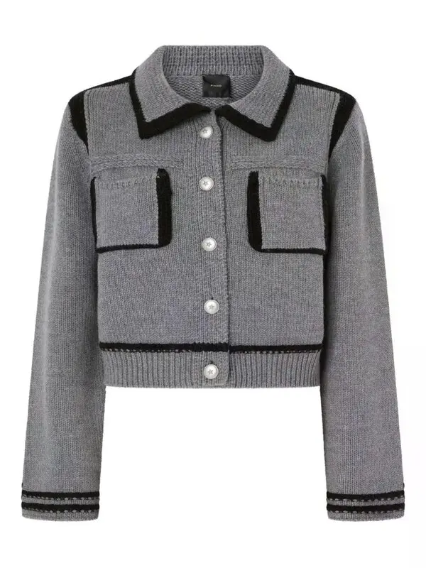 Pinko Wool Buttoned Cardigan