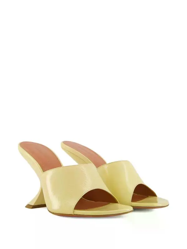 Amina Muaddi 90mm Taylor Sculpted-heel Sandals - Neutrals