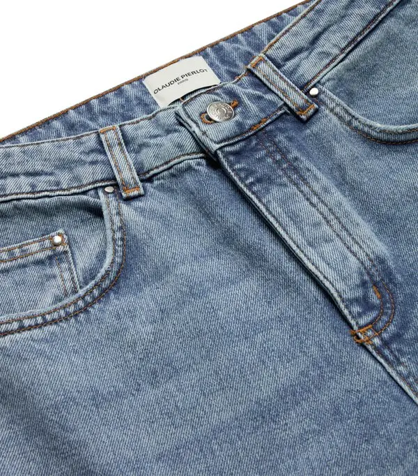 Claudie Pierlot Washed Wide-leg Jeans