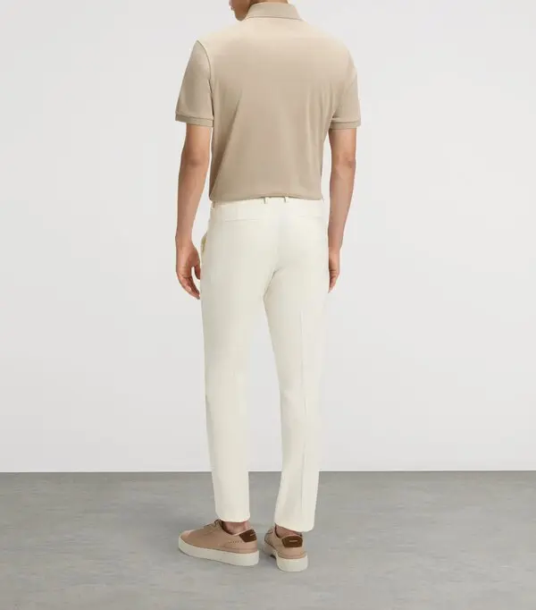 BOSS Slim-fit Tailored Trousers - White