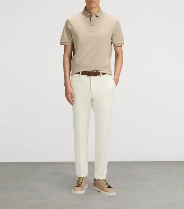 BOSS Slim-fit Tailored Trousers - White