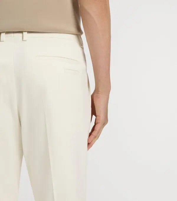 BOSS Slim-fit Tailored Trousers - White