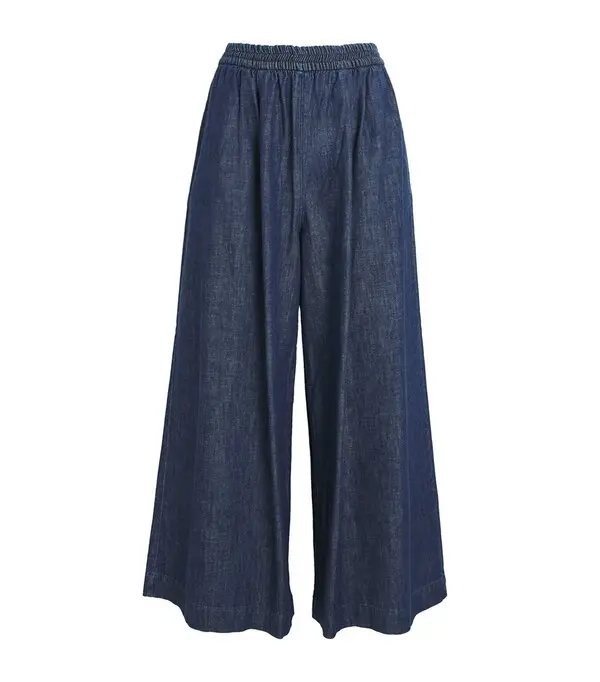 Max Mara Elasticated Wide-leg Jeans