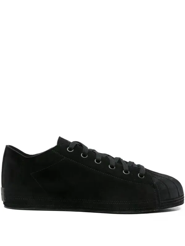 Y3 Suede Shell-toe Sneakers - Black