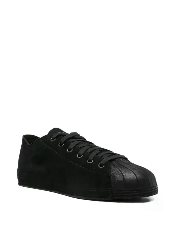 Y3 Suede Shell-toe Sneakers - Black