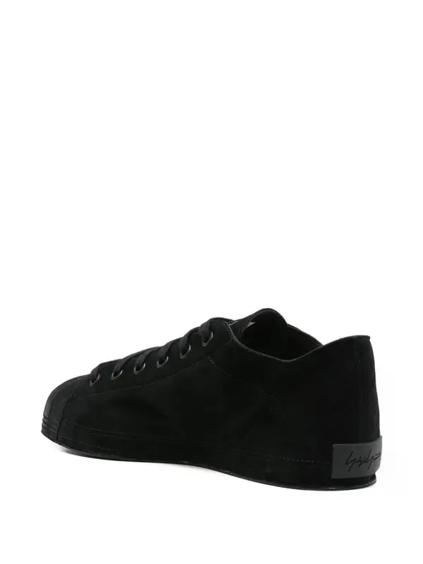 Y3 Suede Shell-toe Sneakers - Black