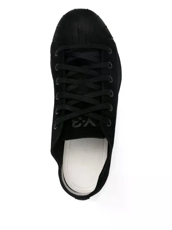 Y3 Suede Shell-toe Sneakers - Black