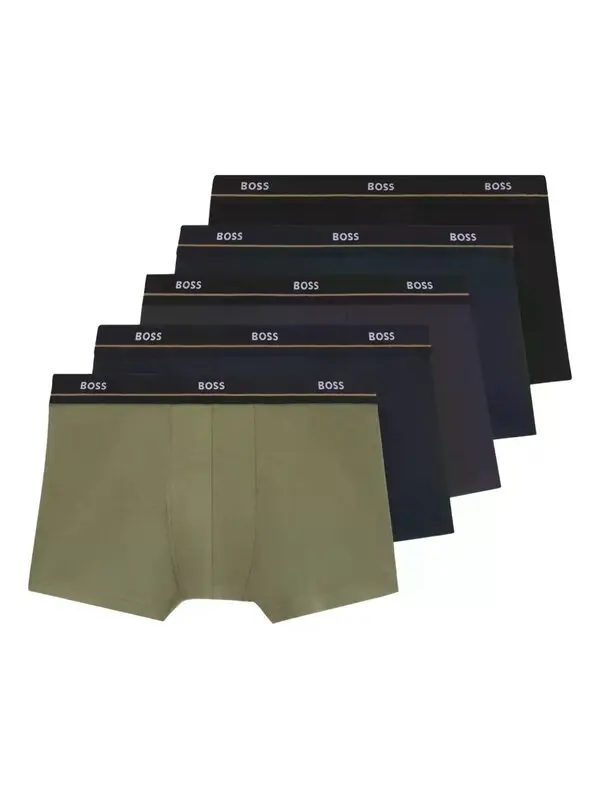 BOSS Logo-detail Boxer Shorts - Black