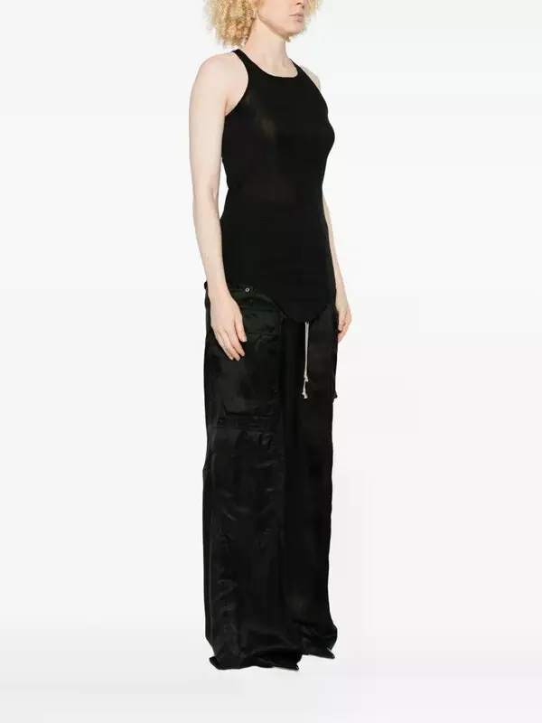 Rick Owens Racer-back Curved-hem Top