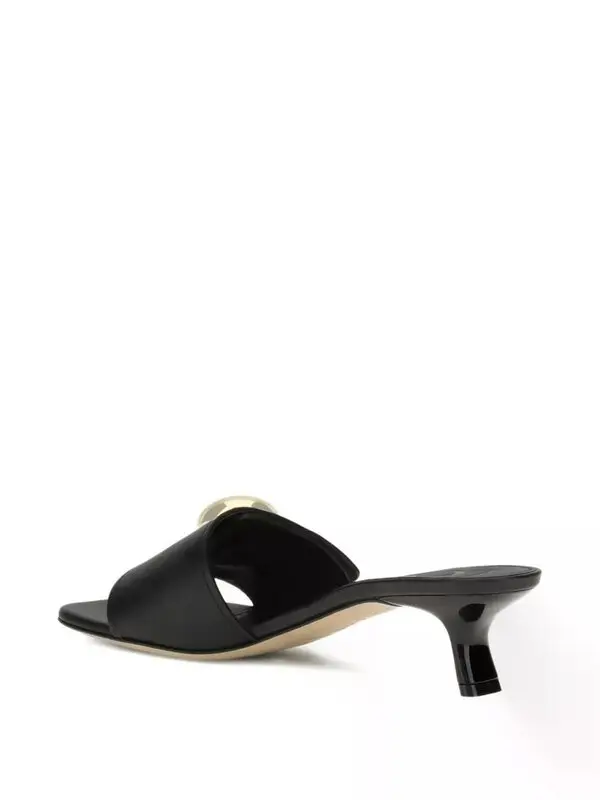Loewe Pebble Logo-detail Sandals - Black