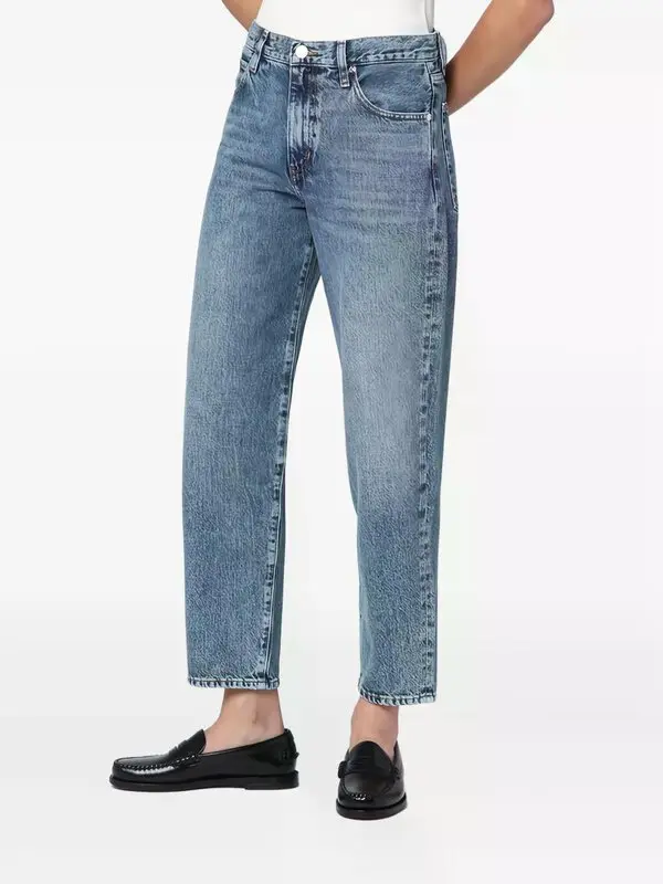 FRAME Cotton Straight Leg Jeans