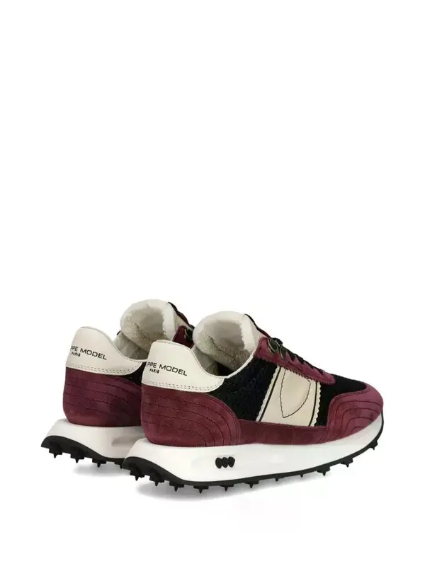 Philippe Model Mesh-panel Suede Low-top Sneakers - Black