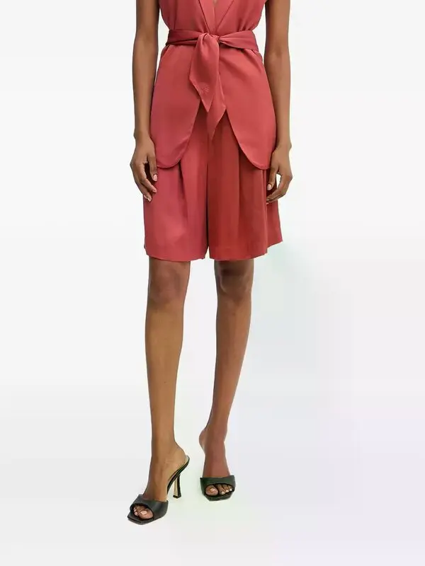 Karl Lagerfeld Pleated-front Shorts