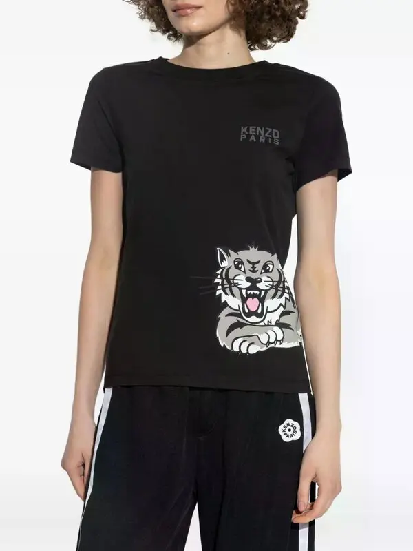 Kenzo Tiger-print Cotton T-shirt