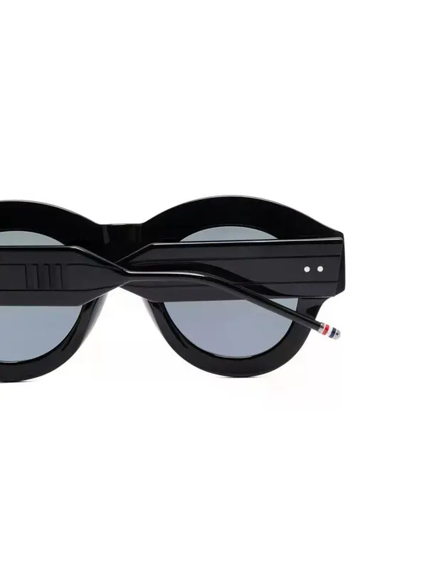 Thom Browne Round-frame Sunglasses - Black
