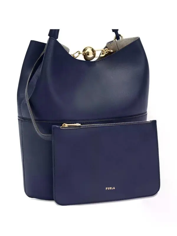 Furla Sfera Chain-detail Bucket Bag - Blue